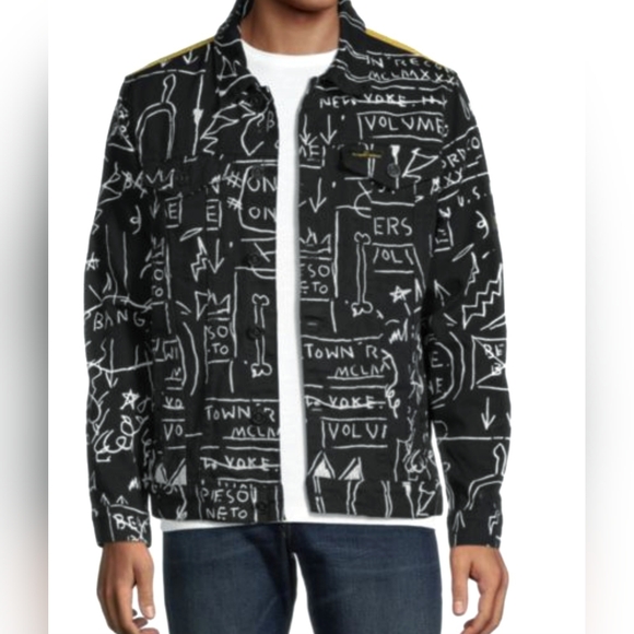 Reason | Jackets & Coats | Reason Men Black Graphic Jacket | Poshmark